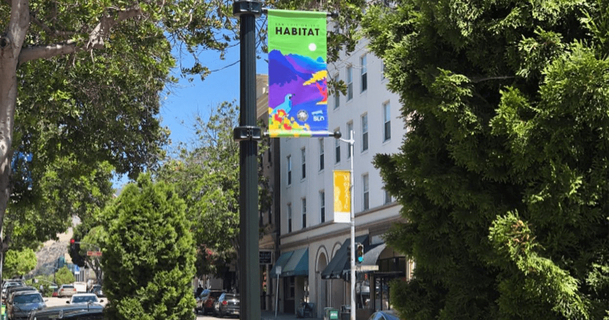 New Downtown Banners Display Iconic San Luis Obispo Culture