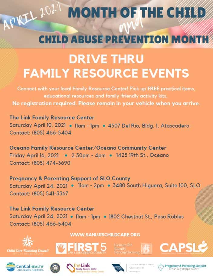 Family Resource Events - Pregnancy and Parenting Support of SLO County ...