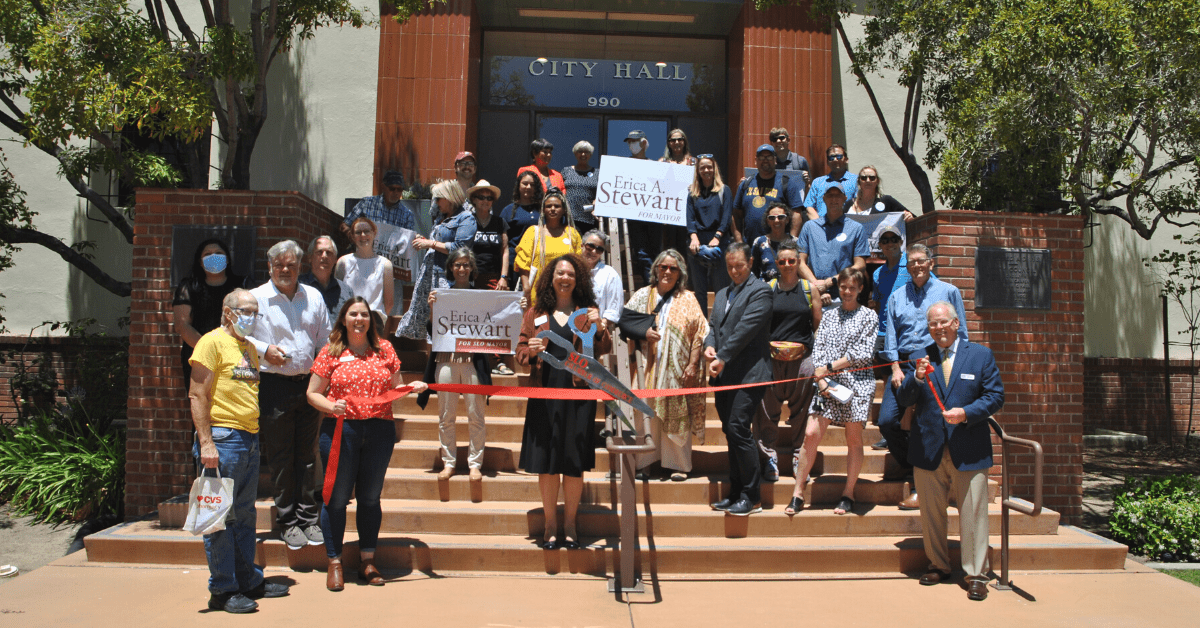 Ribbon Cutting | Erica A. Stewart for SLO City Mayor